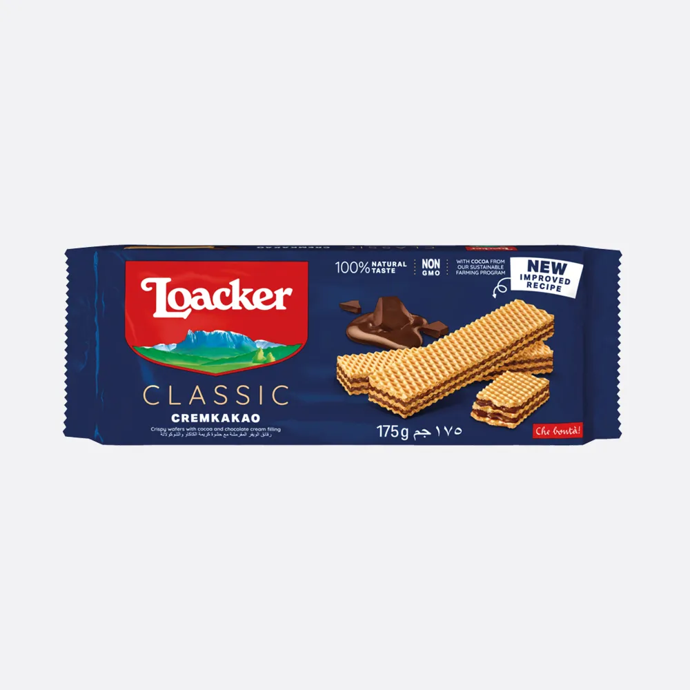 Loacker Classic Cremkakao Crispy Wafers With Cocoa And Chocolate Cream ...
