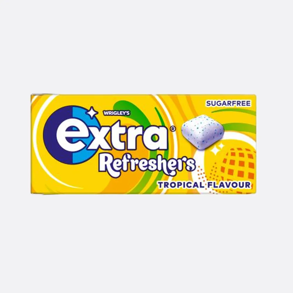 Wrigley's Extra Refreshers Tropical Flavour Sugar Free Gum 15.6g