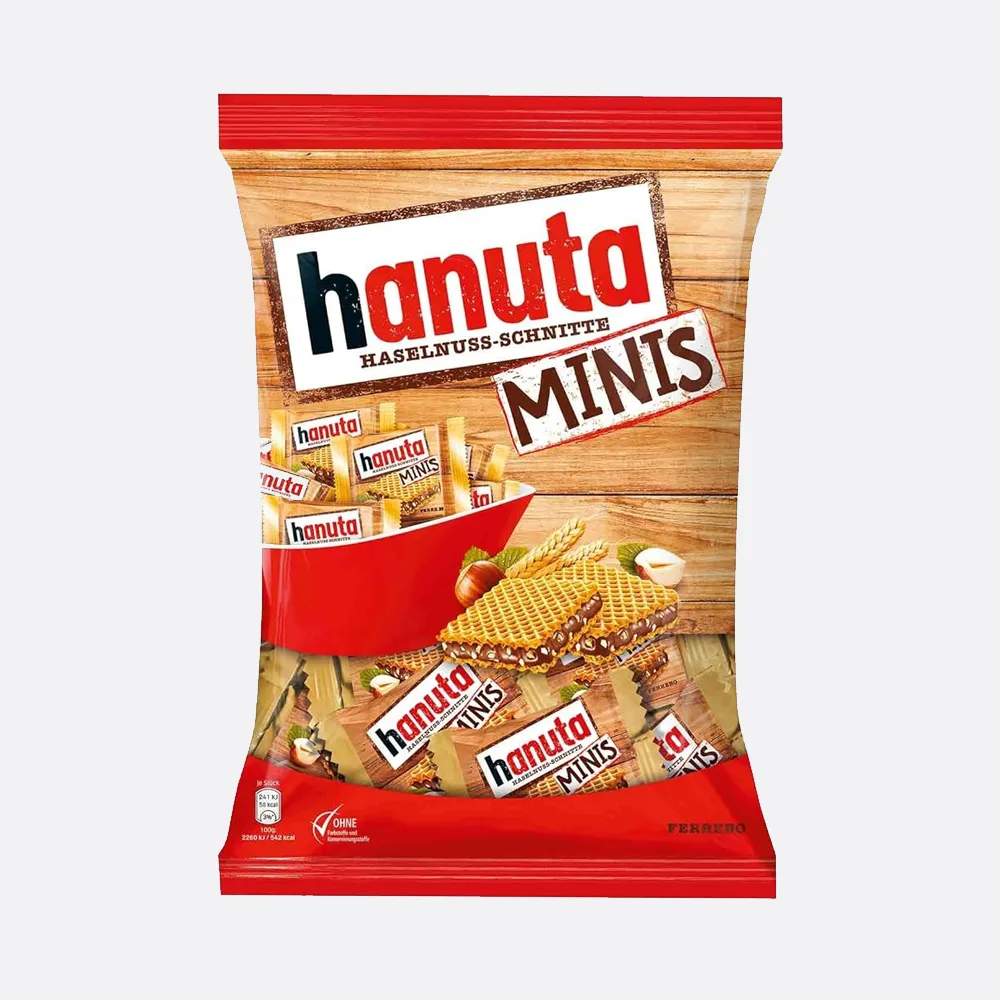 Ferrero Hanuta Minis Crispy Wafers With Hazelnuts and Cocoa Filling 19 ...